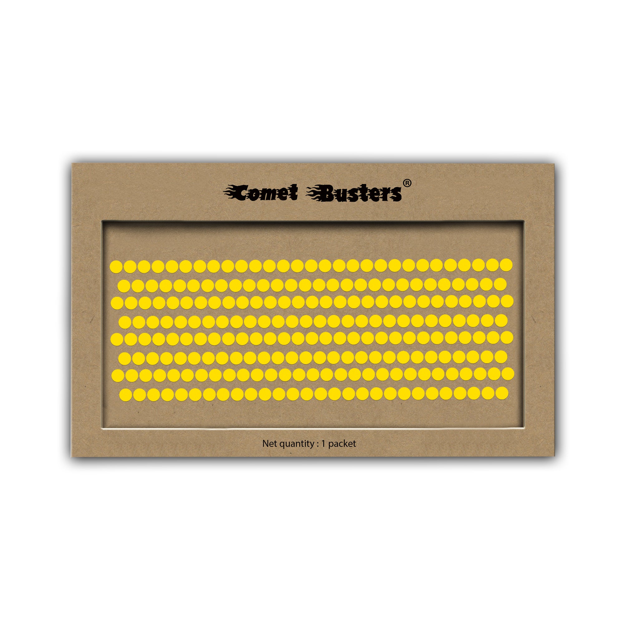 Comet Busters® Yellow Round Velvet Bindi (4mm) – Handcrafted & Reusable ...