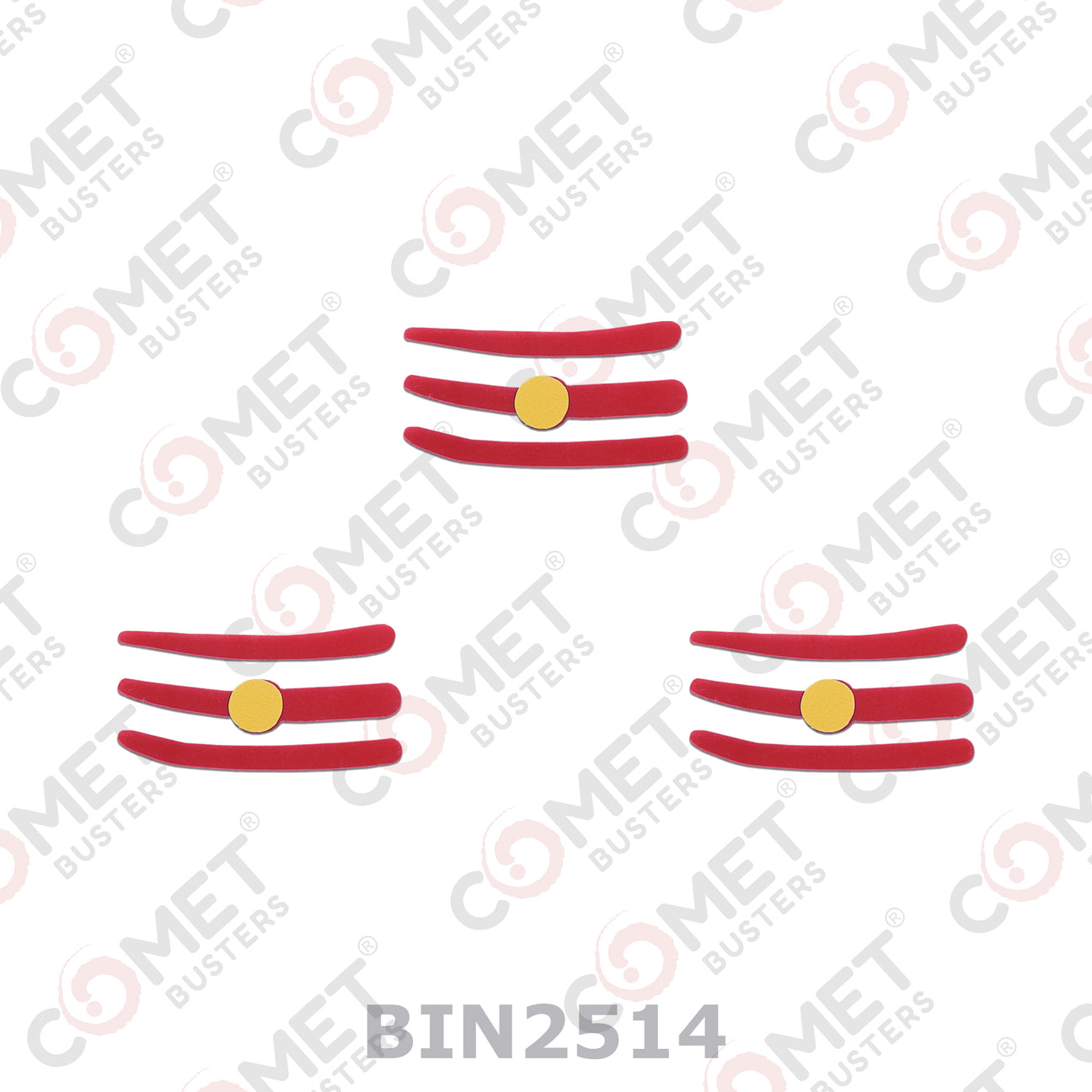 Comet Busters® Red & Yellow Mahakal Tripund Bindis – 10mm Sacred Spiri