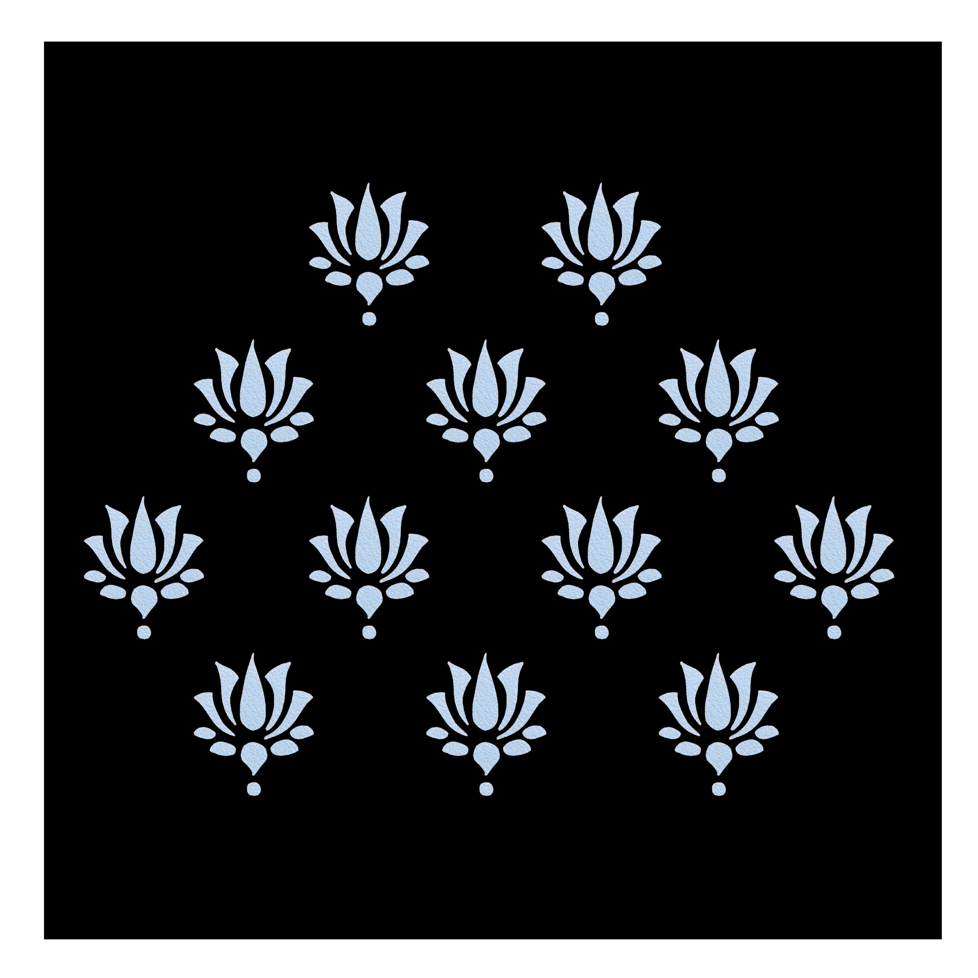 Comet Busters® Lotus Floral Bindis – 10mm White Designer Bindi for Wom