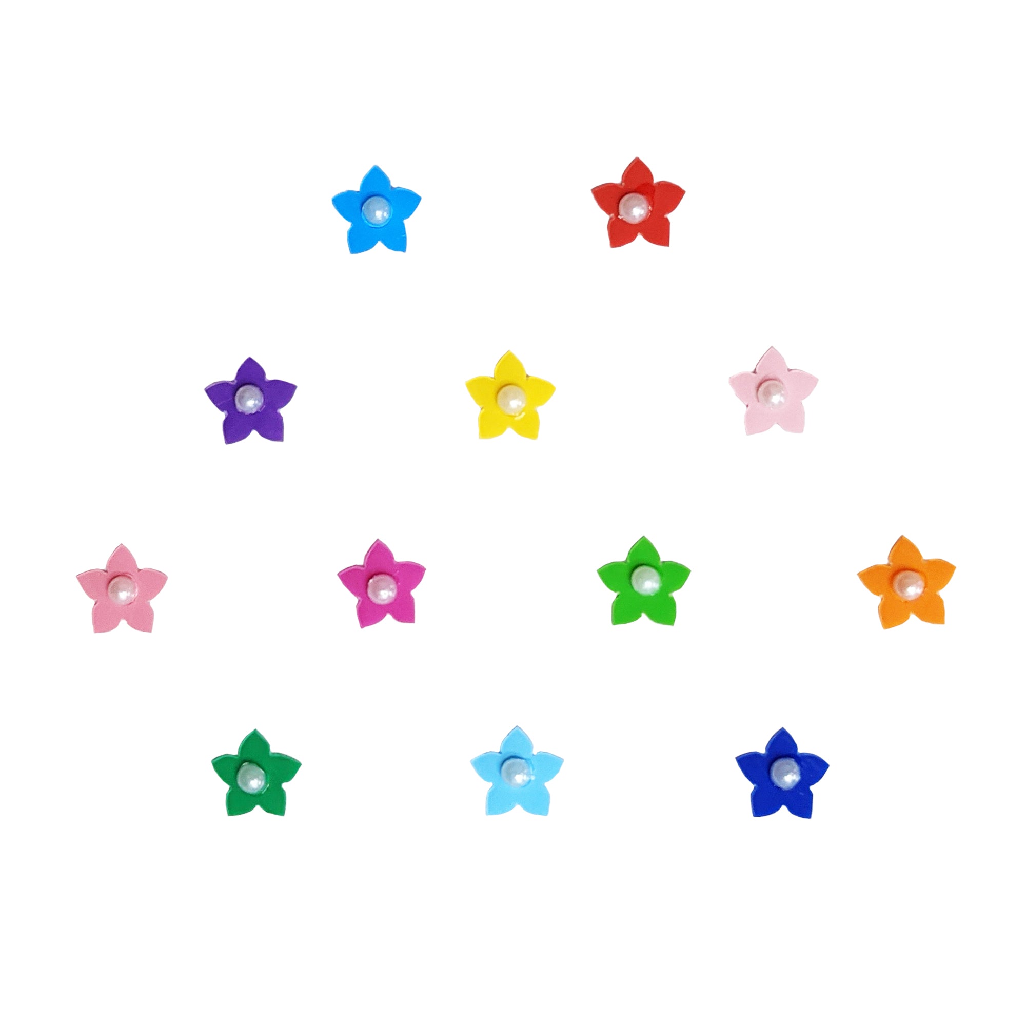 Comet Busters Cute Floral Baby Bindis Kids Face Decoration Stickers (6