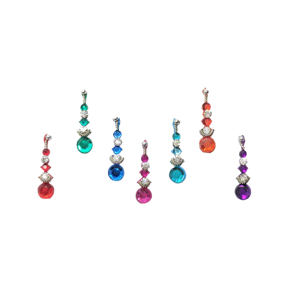 Comet Busters Beautiful Multicolored Diamond Bindi (2mm) (BIN121)
