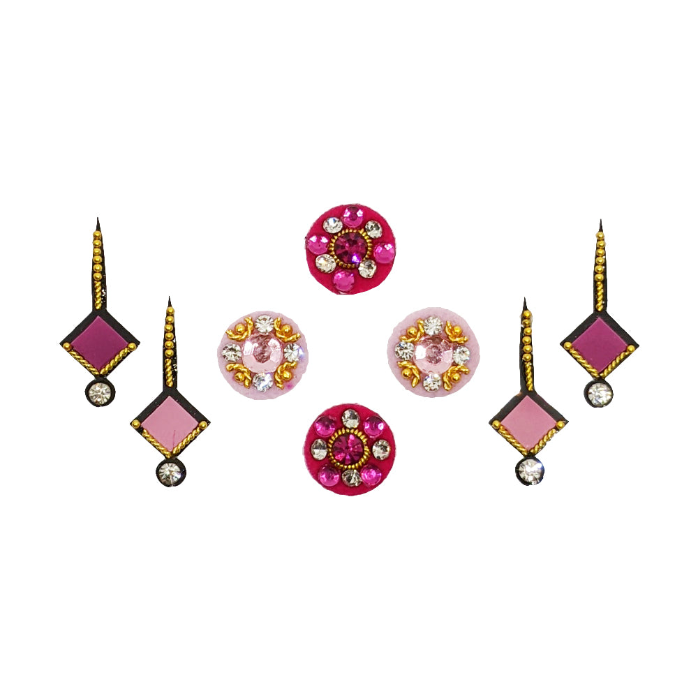 Comet Busters Dark Pink and Light Pink Assorted Mix Bindi Pack (BIN141