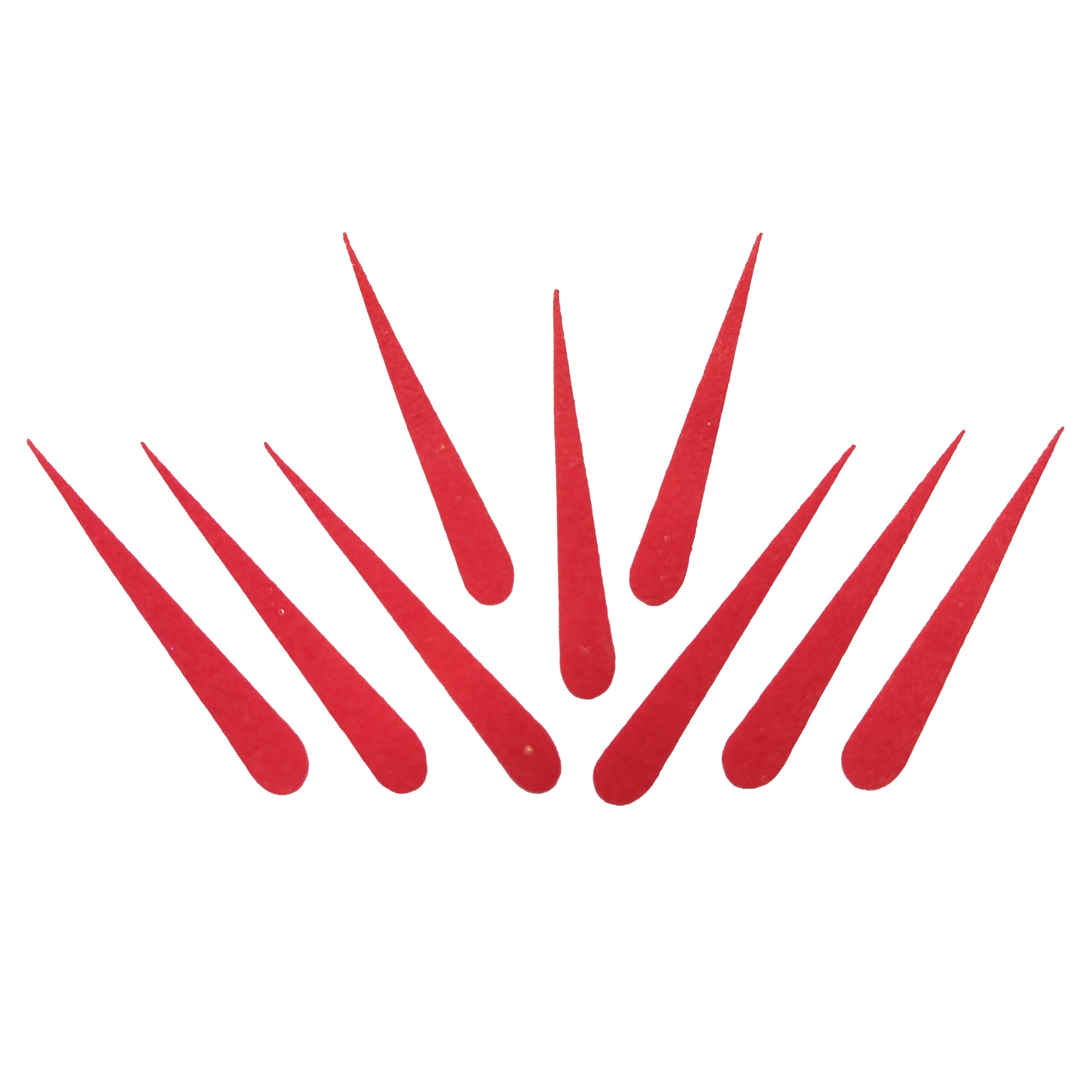 Comet Busters Beautiful Handcrafted Red Velvet Tilak Bindis (25mm)(BIN