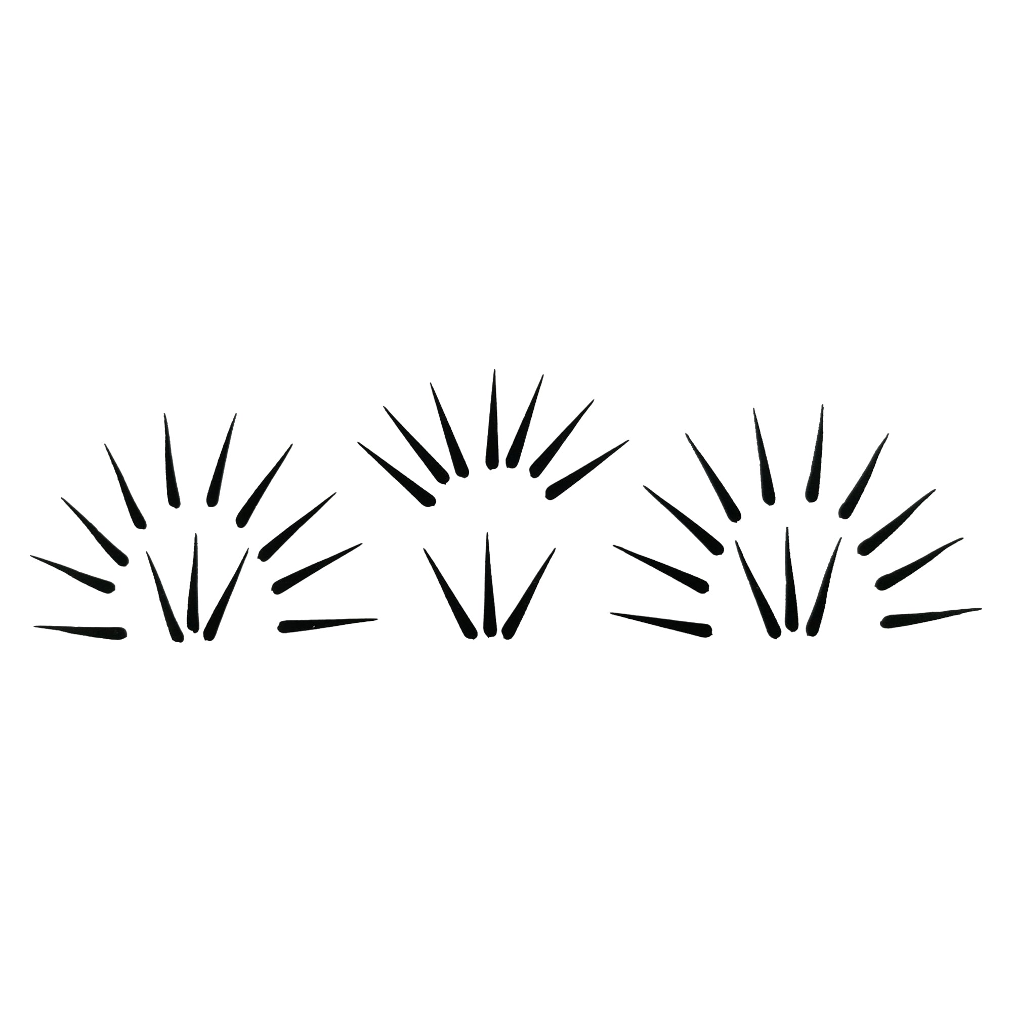 Comet Busters Beautiful Handcrafted Black Velvet Tilak Bindis (15mm)(B