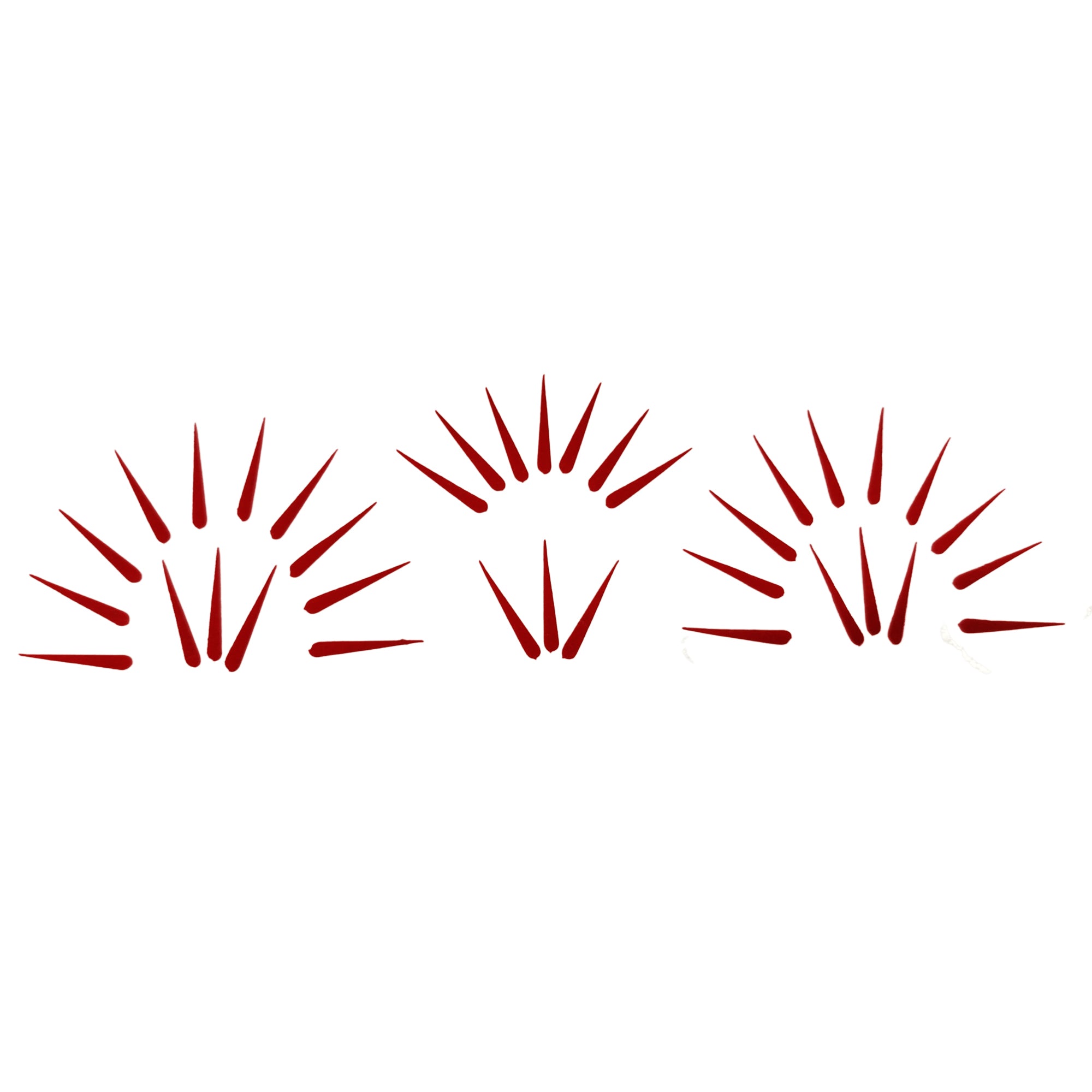 Comet Busters Beautiful Handcrafted Red Velvet Tilak Bindis (16mm) (BI