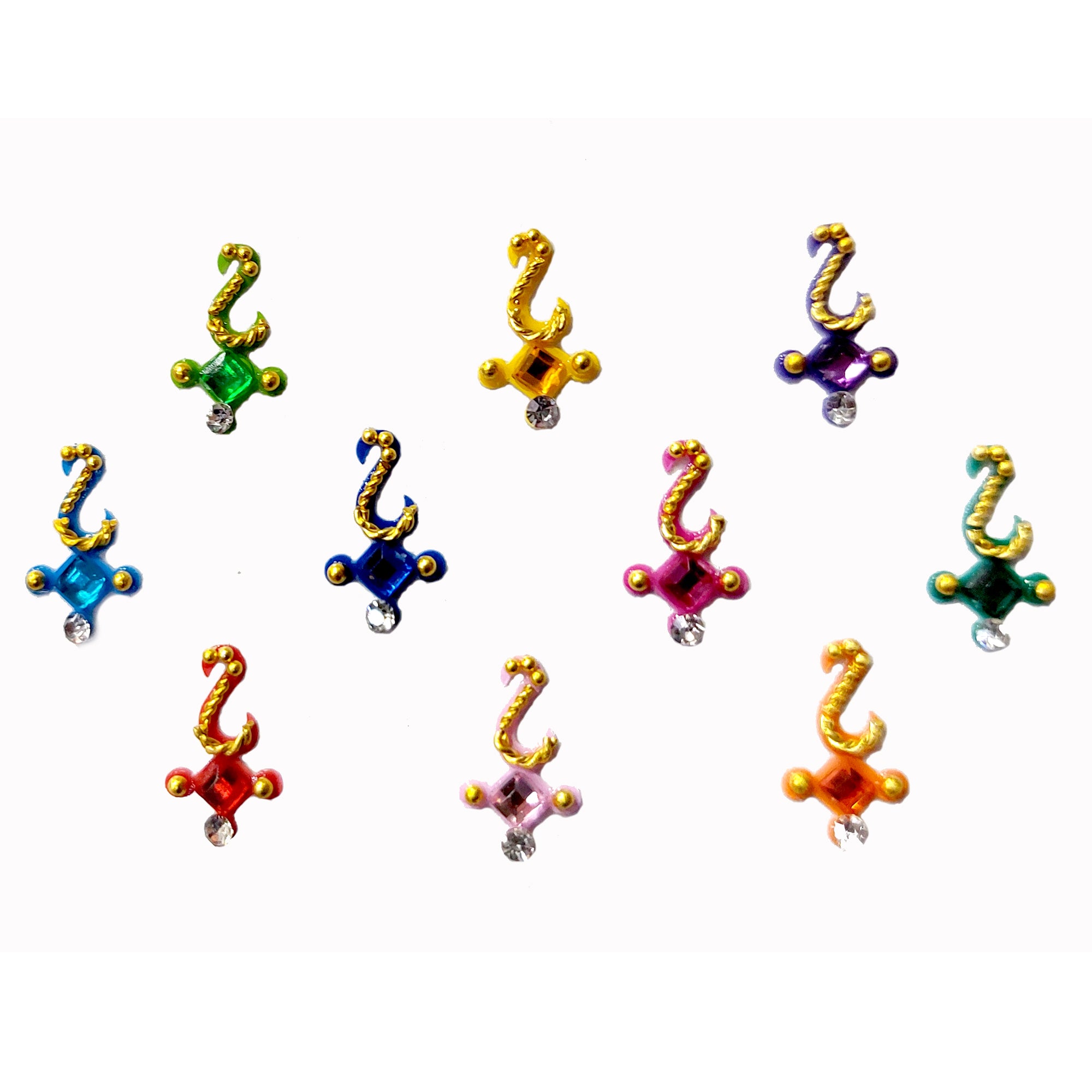 Comet Busters Beautiful Handcrafted Multicolor Traditional Bindis (BIN