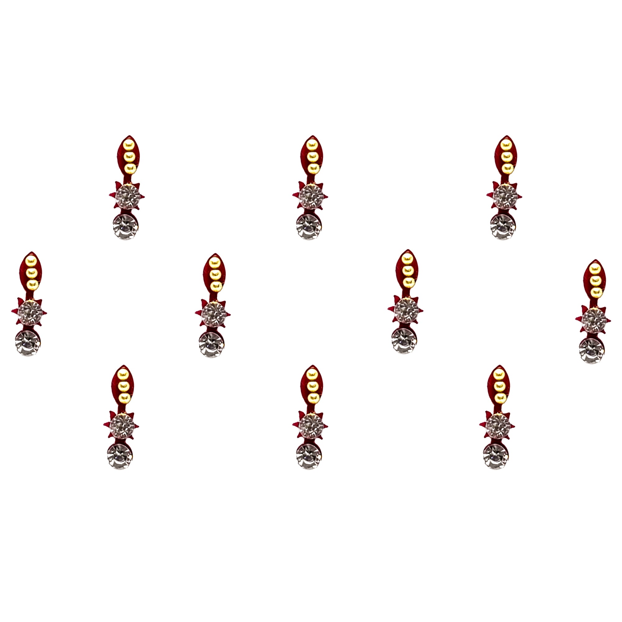 Comet Busters Beautiful Handcrafted Red With Stones (BIN1835)