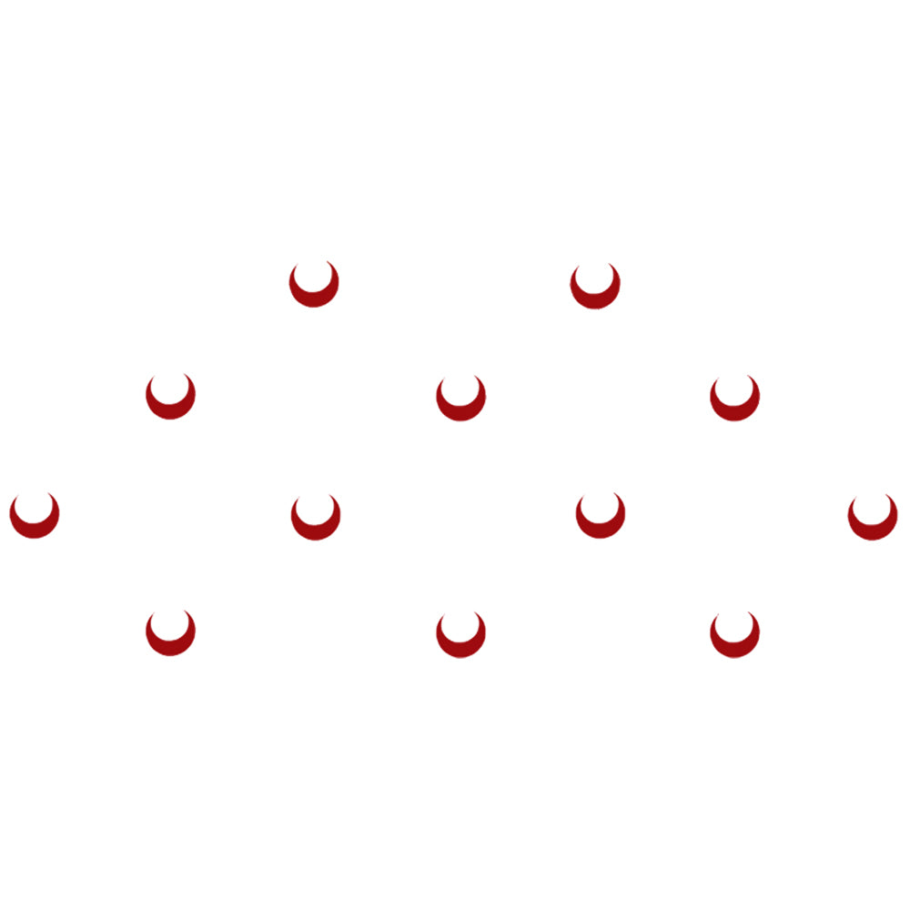 Comet Busters Moon Shaped Traditional Red Bindi (5mm)(BIN1030)