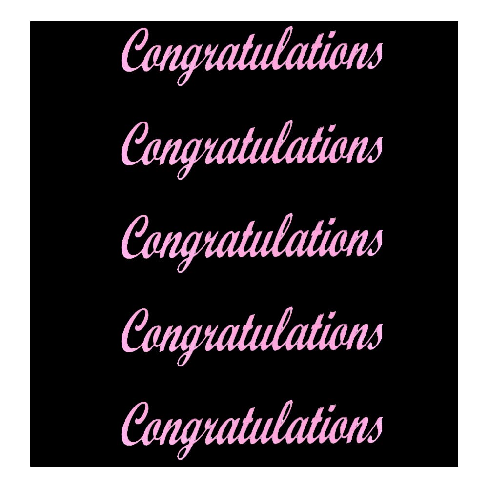 Comet Busters Congratulations Light Pink Gift Stickers for Gifts, Enve