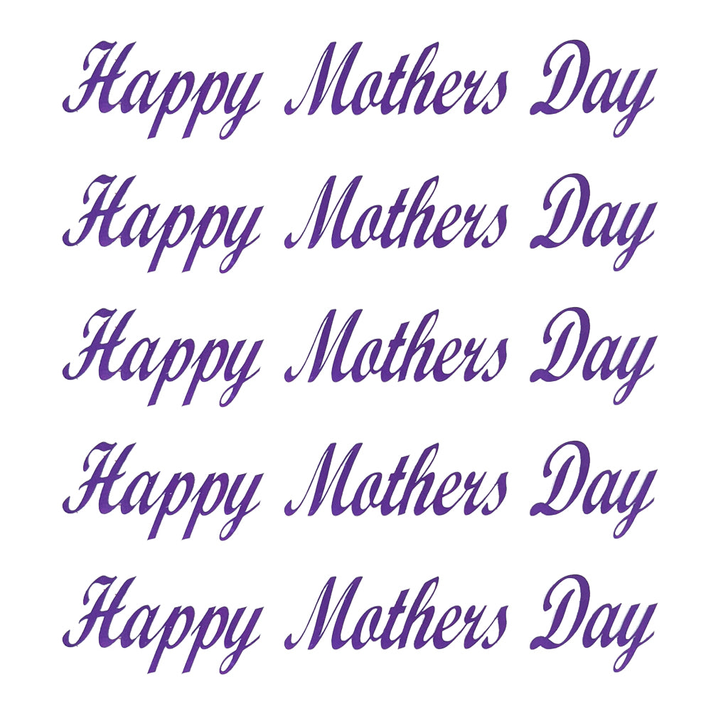 Comet Busters Happy Mothers Day Purple Stickers for Gifts, Envelopes