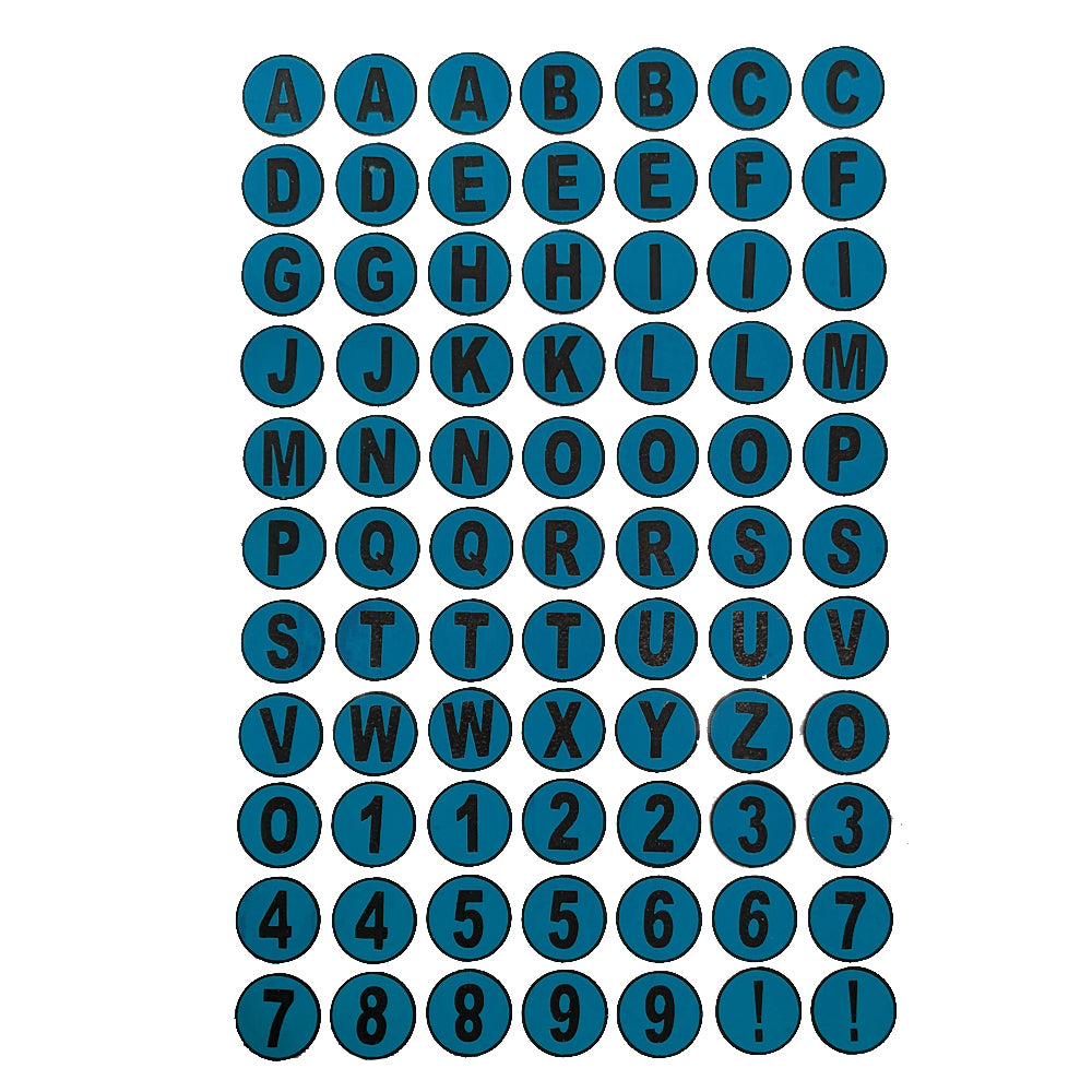 Comet Busters Self-Adhesive Uppercase Alphabet and Number Stickers for